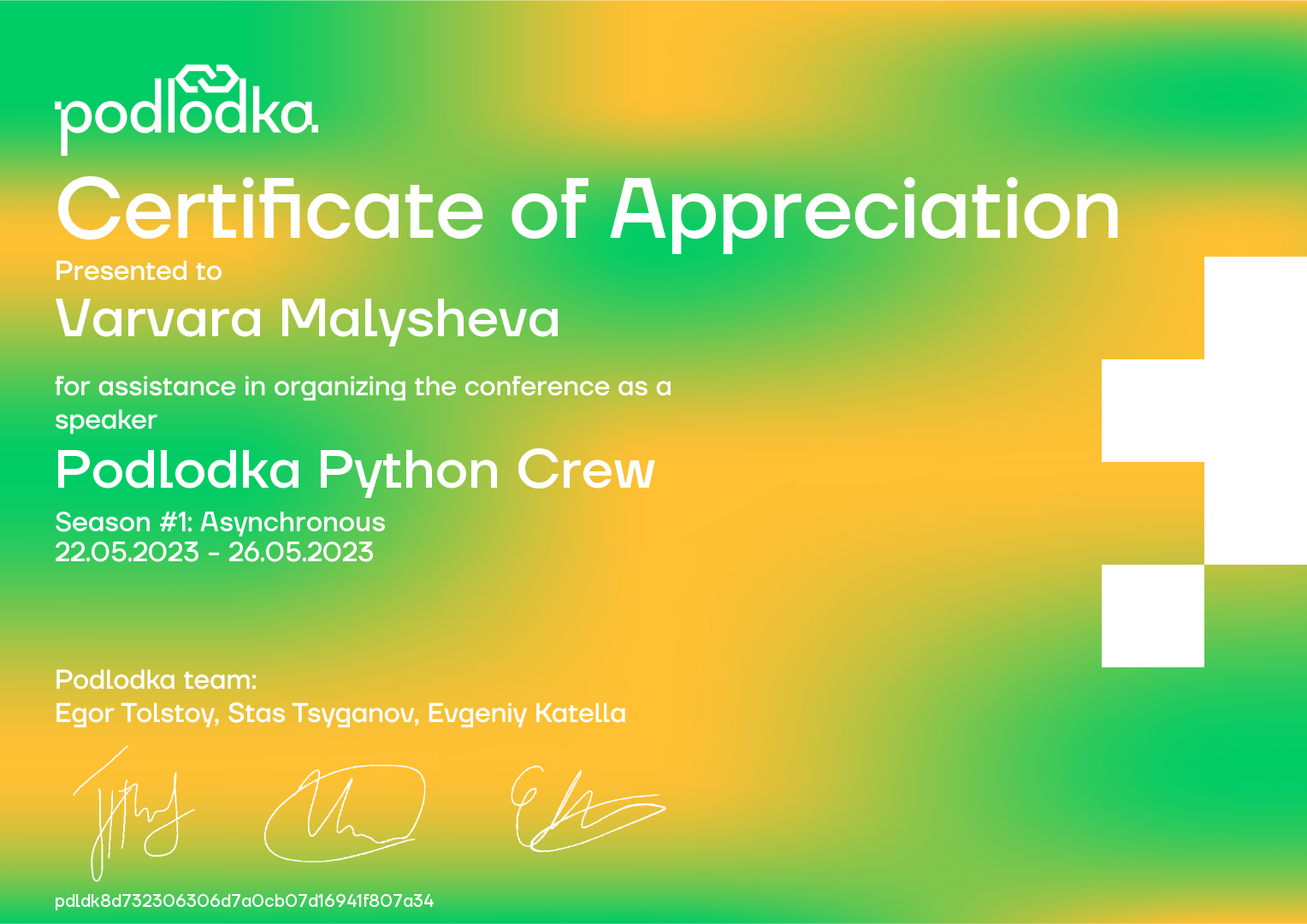 Varvara Malysheva - Senior Software Engineer | AI Engineer | Python Backend Developer | LinkedIn